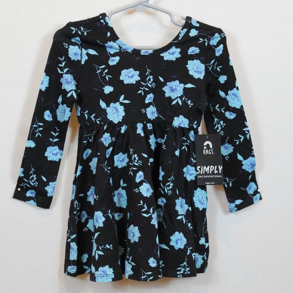 Rags to Raches | Dresses | Rags Long Sleeve Black Essentials Dress With ...